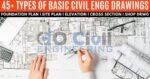 45+ Types of Basic Civil Engineering Drawings for Building Design - Do ...